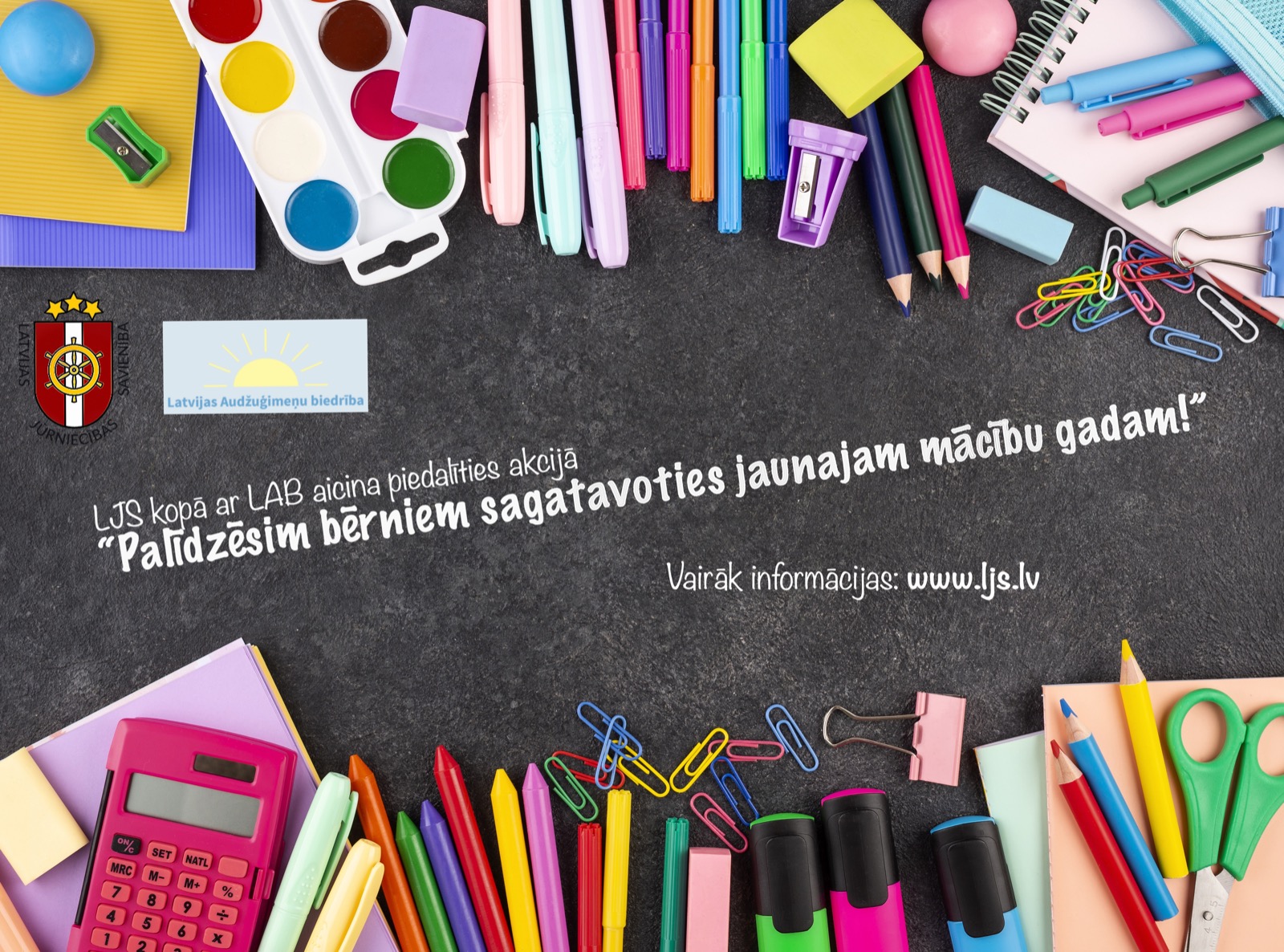 Palīdzēsim sakravāt skolas somas audžu bērniem